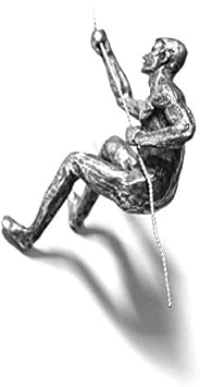 3x Large Antique Silver Climbing Abseiling Trio Hanging Ornaments ...