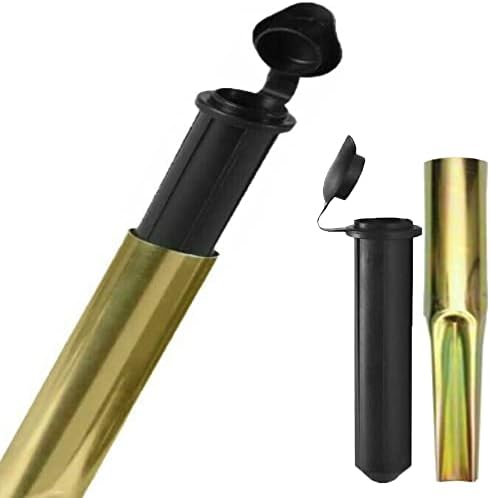 SAVING HUB Large Rotary Airer Ground Spike with Waterproof Safety Cover ...