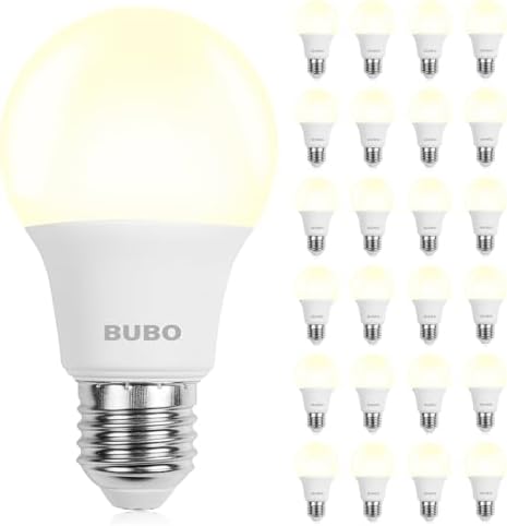 BUBO A19 LED Light Bulbs, 60 Watt Equivalent LED Bulbs, Natural White ...