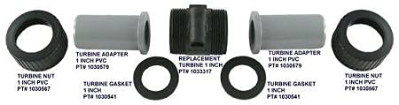 Autotrol 1TM ESW 1 Turbine Meter with solvent Weld PVC adapters: Amazon ...