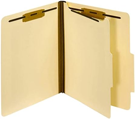 Amazon.com : Pendaflex Manila Classification File Folders, 1 Divider, 2 ...