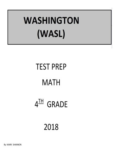 Amazon.com: 4th Grade Washington WASL Test Prep: 4th Grade Washington ...