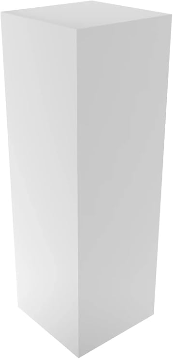 Displaypro Pedestal Plinths White Polished Acrylic Decorative Storage ...