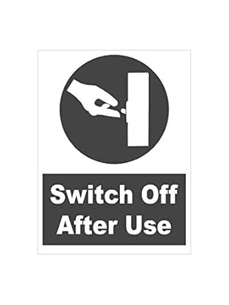 999Store office supplies sunboard switch off switch after use sticker ...