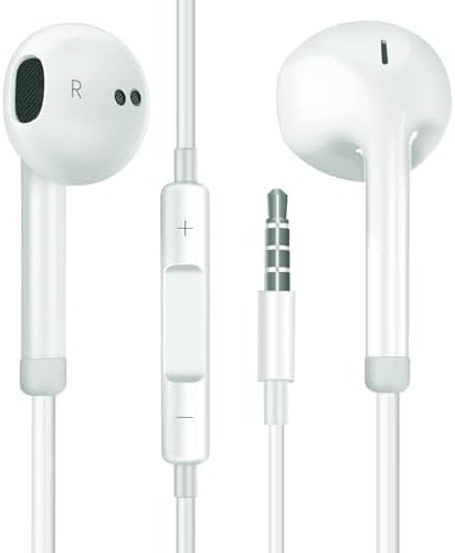 Amazon.com: schainyan Wired Earbuds with Mic, Plug in Earbuds Wired ...