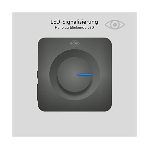 ELRO DB3000 Sonnette de Porte sans Fil - avec 2X récepteur Ã Piles - 64 Mélodies - Distance sans ...