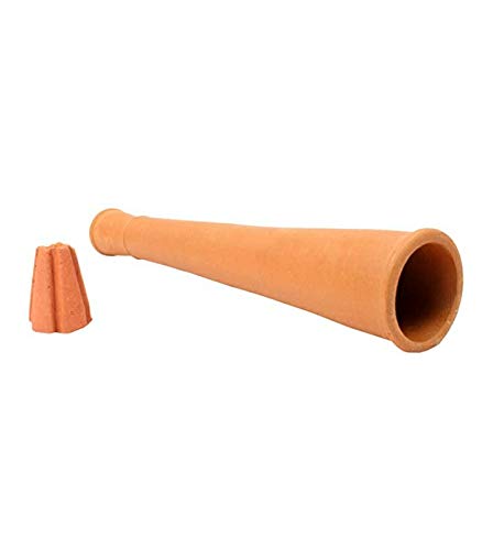 Navalgari Chillam 6 Inches Shiva Clay Chillum/Smoking Pipe