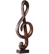 Amazon.com: Handicraftviet Wooden Music Note Sculpture and Music Lovers ...