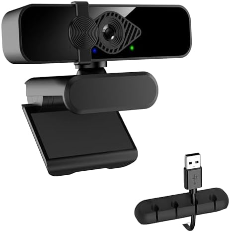 Amazon.com: Estranst 2K Quad HD Webcam with Privacy Cover & Noise ...