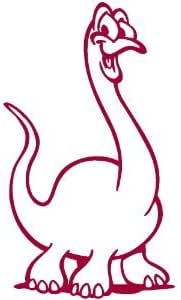 Amazon.com: Dinosaur Character Decal Sticker (maroon, 19 inch, mirrored ...