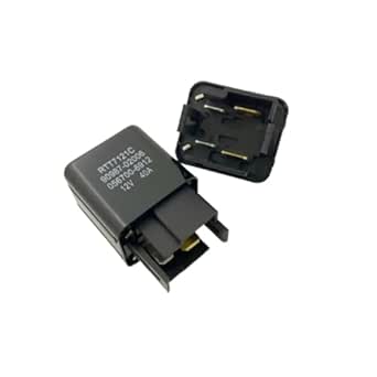 Amazon.com: RTT7121 12V 40A Four-pin Relay Locomotive Anti-Theft ...