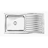 NIRALI NG Elegance Large Stainless Steel Kitchen Sink, 45 X 20 X 10 inches deep, Single Bowl ...
