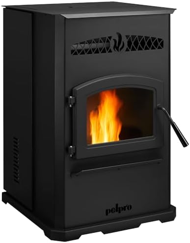 Amazon.com: Castle 41278 Serenity Pellet Stove, 1,500 square ft ...