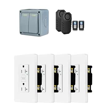 GFCI Outlet 20Amp,4PK Gfi Self Test Elecical Outlet 20a,Outdoor GFCI ...