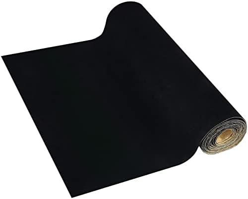 BENECREAT 3mx40cm Black Self Adhesive Velvet Flocking Sheet Velvet ...