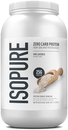 Amazon.com: Isopure Zero Carb 100% Pure Whey Isolate Protein Powder ...