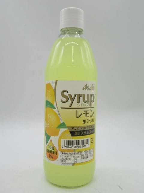 Amazon.co.jp: Asahi Lemon Syrup, 20.3 fl oz (600 ml) : Food, Beverages ...