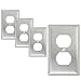 Stainless Steel Duplex Outlet Covers, Metal Wall Plates for Electrical ...