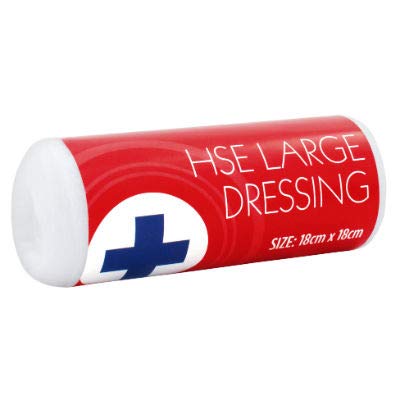 HSE First Aid Dressing, 18 cm x 18 cm, Large : Amazon.co.uk: Health ...