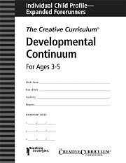 Creative Curriculum Developmental Continuum For Ages 3-5: Individual ...