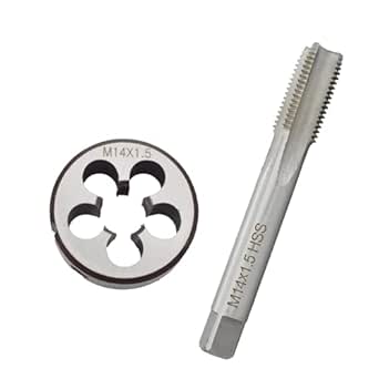 M14 x 1.5 Metric Thread Tap and Die Set, Wookiwuki Standard High-speed ...