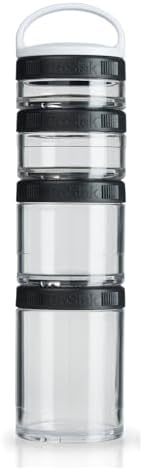 BlenderBottle GoStak Twist n' Lock Storage Jars, 4-Piece Starter Pak ...