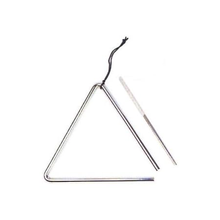 Amazon.com: DD 6" Music Percussion Triangle, Striker, Holder & Case ...