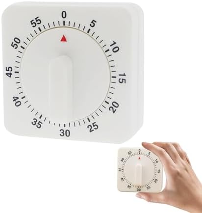 Mechanical Kitchen Timer, 60 Minute Visual Timers for Home Cooking ...