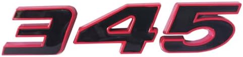 Amazon.com: OnlyYou.X 345 Emblem Side Fender 345 Badge 3D Decal Sticer ...