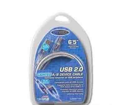 Amazon.com: DYNEX USB 2.0 Extension Cable 6" 5 A Male to B Male ...