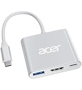 Acer USB C Hub 7-in-1, Multi-Port Type-C Adapter Hub to 4K HDMI, Micro ...