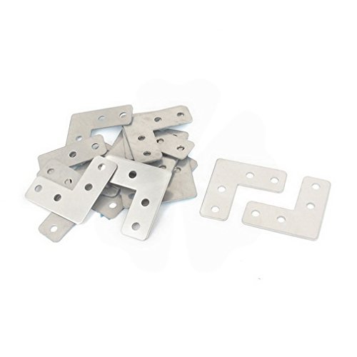 Fuxell Nails Angle Plate Corner Brace Flat L Shape Repair Bracket 40 x ...