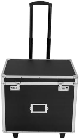 Amazon.com: Portable File Box Hand Pull Locking Mobile Business Case ...
