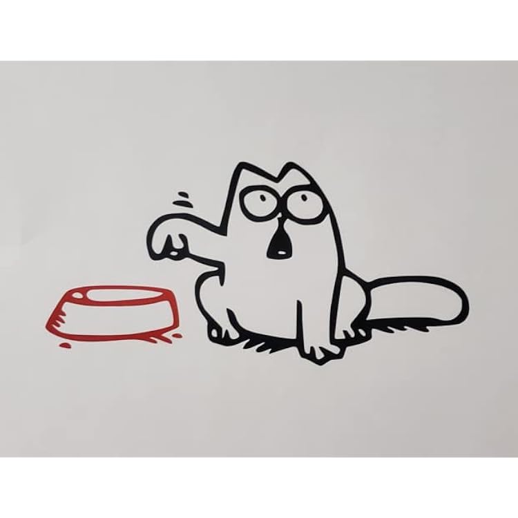 AIST 2 Pack Funny Hungry Cat Feed Me Vinyl BLACK & Philippines | Ubuy