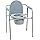 Drive Medical Folding Steel Bedside Commode, Grey : Amazon.com.mx ...