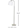 Amazon Brand – Ravenna Home Traditional Metal Downbridge Floor Lamp ...
