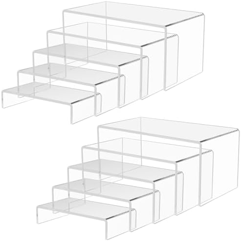 Acrylic Display Risers, Clear Product Stand, Jewelry Display Riser ...