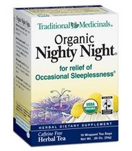 Amazon.com : TRADITIONAL MEDICINALS TEA NIGHTY NIGHT VALERIAN, 16 BG ...