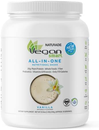Amazon.com: Vegansmart Naturade Plant Based Vegan Protein Powder - All-in-One Nutritional Shake ...