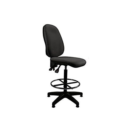 BLACK VINYL DRAUGHTSMAN OFFICE HIGH COUNTER LAB CHAIR : Amazon.co.uk ...