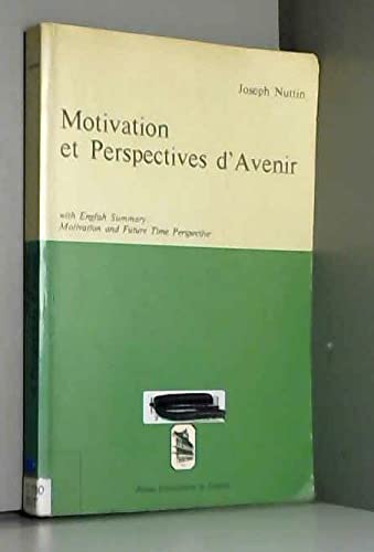 Amazon.com: Motivation et perspectives d'avenir (Studia psychologica ...