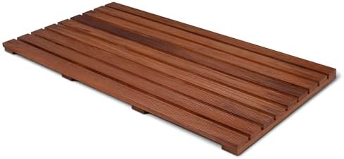 Amazon.com: Burmese Teak Large Shower Bath Mat | 36" L x 30" W x 1-1/2 ...