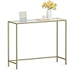 Amazon.com: VASAGLE 39.4 Inches Console Table, Tempered Glass Sofa ...