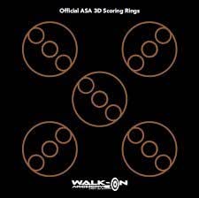 Amazon.com: Walk-On Archery Offical ASA Scoring Rings 10pk (Black ...