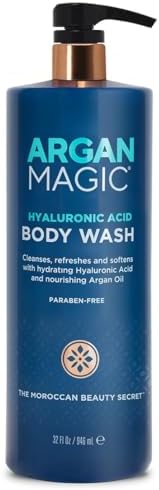 Amazon.com : Argan Magic Hyaluronic Acid Body Wash - Cleanses ...