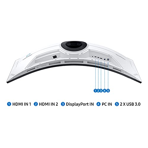 SAMSUNG 49" Odyssey Neo G9 Series G95NA 4K UHD Curved Gaming Monitor ...