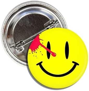 Watchmen - Bloody Smile Smiley Pinback Fan Button Badge Pin, Aluminum ...