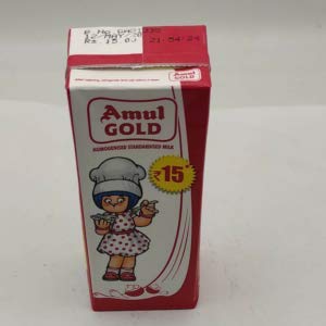 Amul Gold Homogenized Standardized Milk 200ml, (Pack of 10) : Amazon.in ...