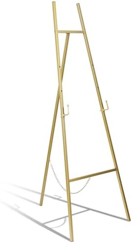 Amazon.com: 2Pcs 46inch Large Metal Easel Stand for Display, Golden ...