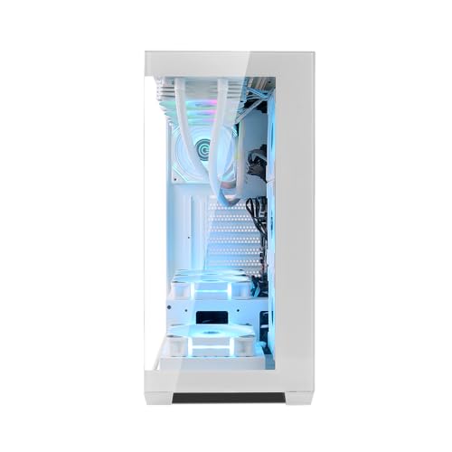 Circle Defender ZX1 Mid- Tower Computer Case | Gaming Cabinet - White ...